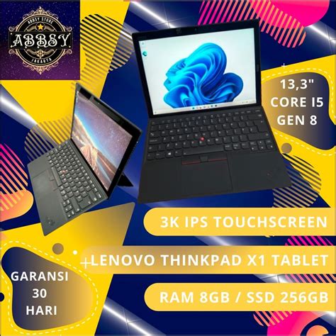 Jual Lenovo Thinkpad X Tablet Gen Intel Core I Gen Ram Gb Second Original Bergaransi