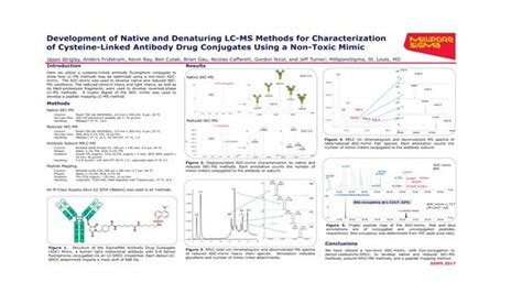 Development Of Native And Denaturing Lc Ms Methods For Characterization Of Cysteine Linked