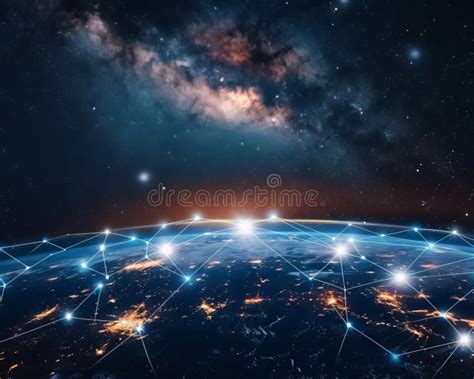 Blockchain Technology For Space Exploration Stock Illustration Illustration Of Hubble