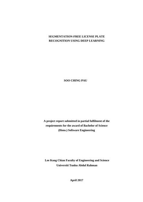 Pdf Segmentation Free License Plate … My 2747 1 Fyp2 Soochingpau 1305682 Se