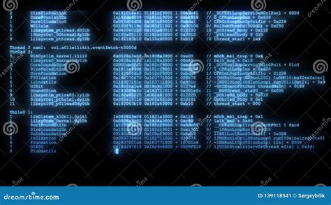 Noisy Distorted Glitched Fast Long Scrolling Programming Security Hacking Code Data Flow Stream