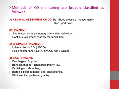 Cardiac Output Measurment And Monitoring Ppt 1pptx