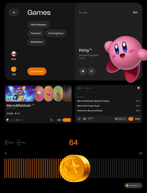 Nintendo Switch Device Interface Concept Behance