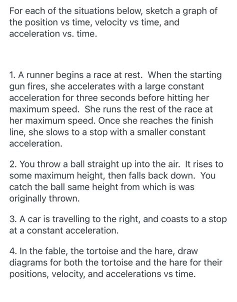 Solved For Each Of The Situations Below Sketch A Graph Of Chegg Com