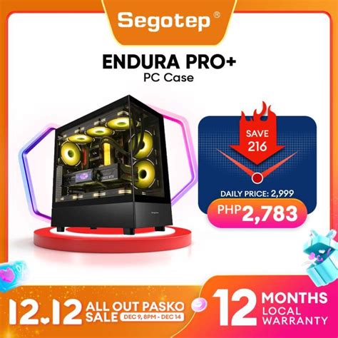 Segotep Endura Pro Pc Case E Atx Atx M Atx Itx Supported Cooling Fans Graphics Card