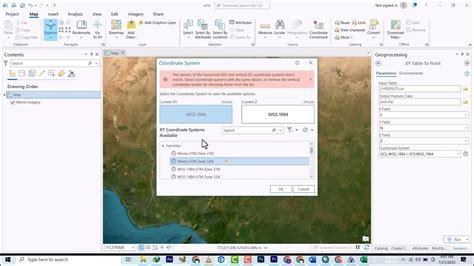 Importing Csv Excel File With Xy Data To Arcgis Pro Youtube