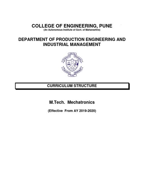 m tech mechatronics pdf bending control theory
