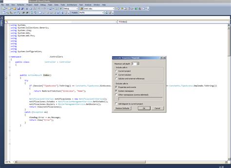C Rules Diagramas De Secuencia En Visual Studio 2010
