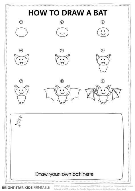 Easy Way To Draw Bat At Zoe Walker Blog