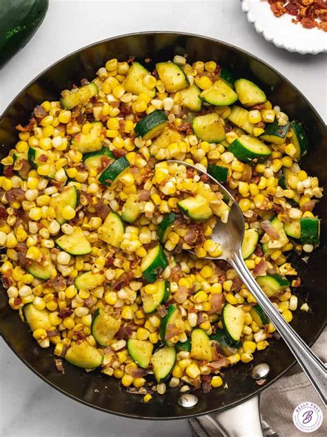 Sauteed Zucchini And Corn Skillet Belly Full