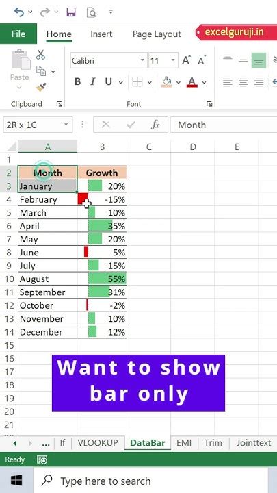 How To Add Colored Databar In Excel Shorts Youtube