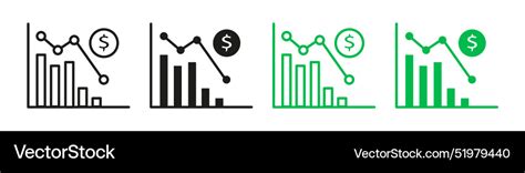 Market Prediction Icon Mark In Filled Style Vector Image
