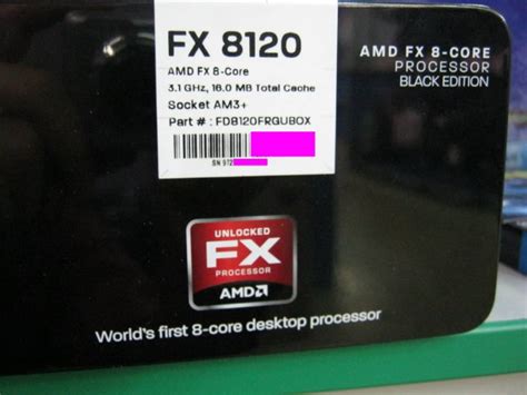 AMD Bulldozer FX 8120 Retail Demonstrated Specs And Benchmarks Unveiled
