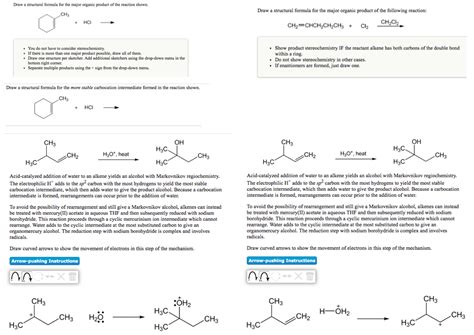 Solved Draw A Structural Formula For The Major Organic
