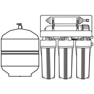 Geekpure 5 Stage Reverse Osmosis Drinking RO Water Filter System 75GPD Amazon Com