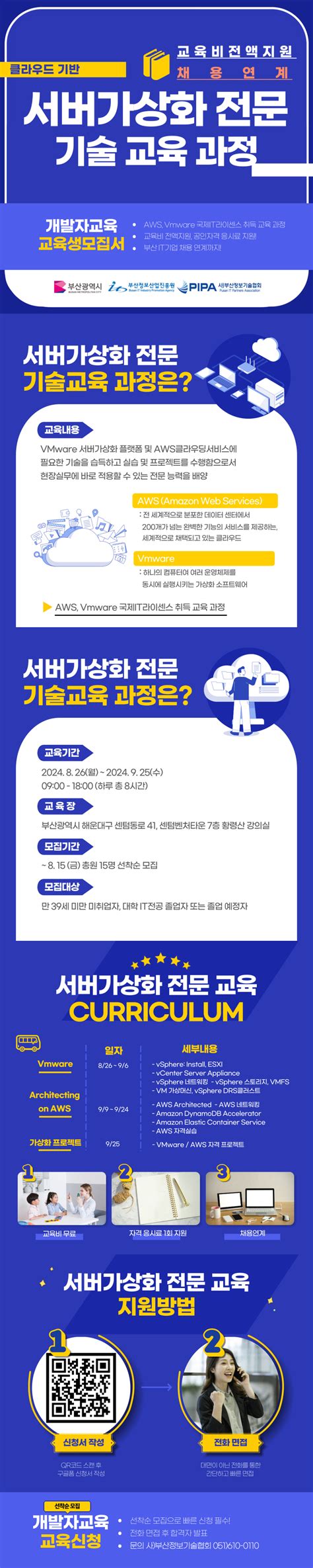 취업연계무료교육 클라우드 기반 서버가상화 전문 기술교육 과정vmware Aws 교육생 모집 공모전 대외활동 링커리어