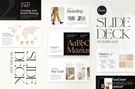 CANVA Slide Deck Presentation Presentation Template Canva Etsy