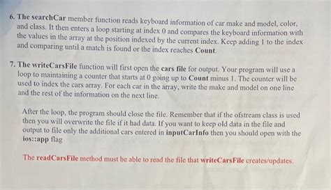 Solved Design A Class Called Car This Should Be Standalone