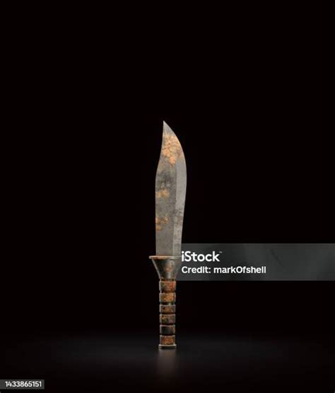 중세 녹슨 단검 군사 및 사냥 칼 판타지 게임 전사 무기 3d 렌더링 검에 대한 스톡 사진 및 기타 이미지 검 고대 그리스 양식 강철 Istock