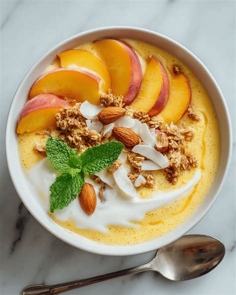Peach Smoothie Bowl Fresh Fruity And Instagram Worthy