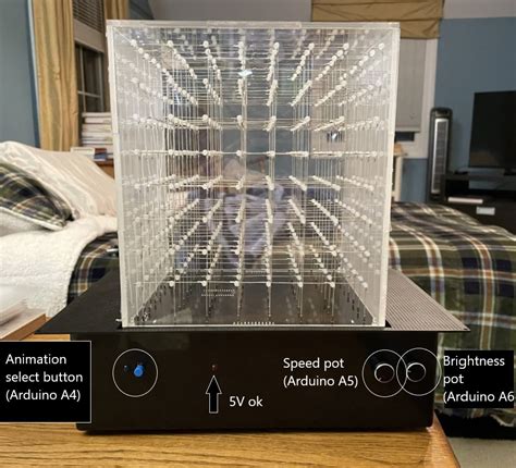 8x8x8 Led Cube Flickeringphantompersistent Power Issue Leds And Multiplexing Arduino Forum