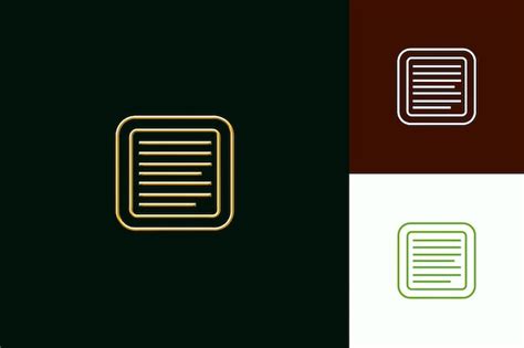 Text Color Icon With A Small Palette Outline And A Few Lines Abstract Minimalist Icon Designs