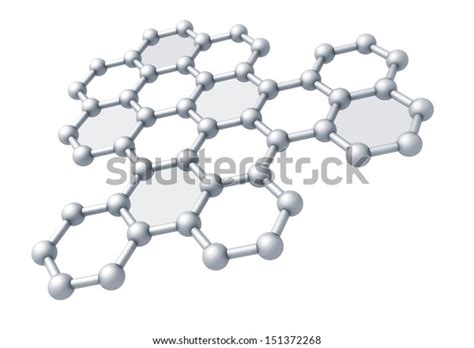 Graphene Molecule Structure Fragment Schematic Model Stock Illustration 151372268 Shutterstock