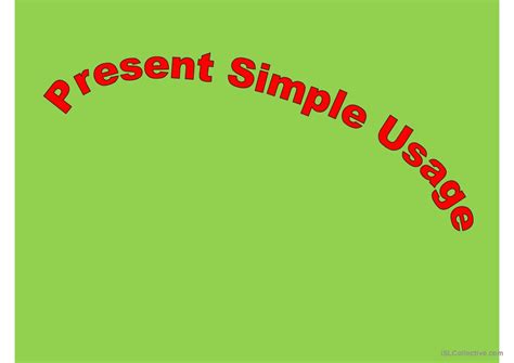 Grammar Lesson The Present Simple… English Esl Powerpoints