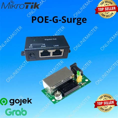 Jual Mikrotik Poe G Surge Gigabit Power Over Ethernet Adapter Surge Prote Shopee Indonesia