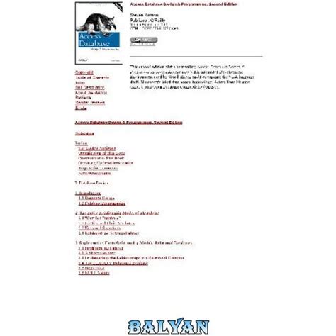 خرید و قیمت دانلود کتاب Access Database Design And Programming ترب