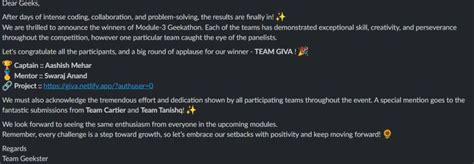 Aashish Mehar On Linkedin Teamgiva Geekathon Ananya Debopriyodey Geekster Geekathon