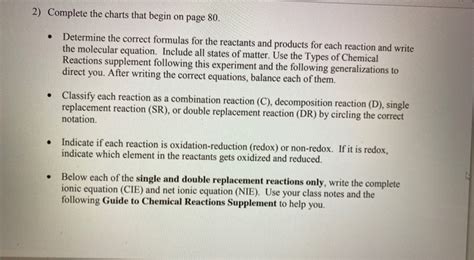 2 complete the charts that begin on page 80