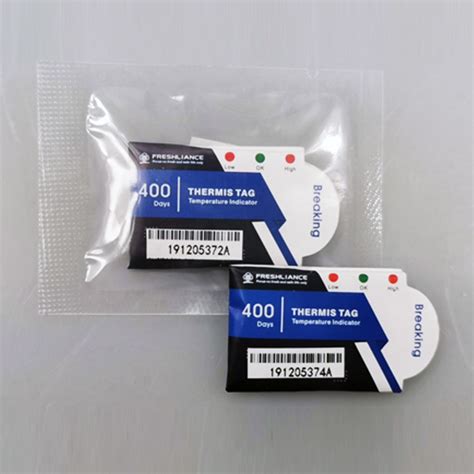 Thermis Tag Cold Chain Temperature Monitoring Tag Temperature Indicator Cold Chain Temperature