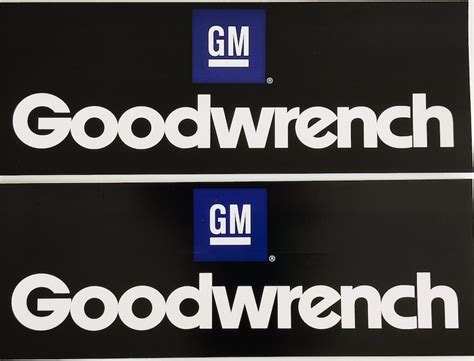 Goodwrench Racing Vinyl Decal Vintage Style Toolbox Decor Made In
