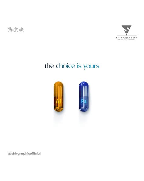 The Choice Is Your Creative Photoshop Ads Plakat Werbung