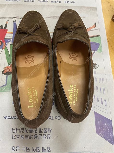 로크 링컨 브라운 스웨이드 로퍼 265 구두 로퍼 중고나라