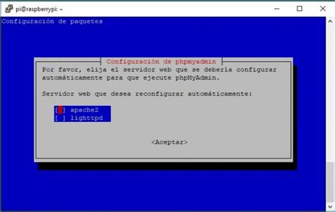 raspberry instalando apache php mariadb y phpmyadmin wampirius