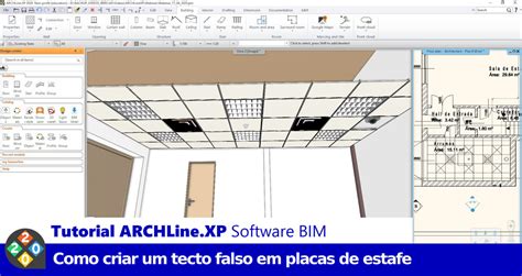 Tectos Falsos Em Estafe Com Luzes E Ventilação No Archlinexp Ibercad Software Cad