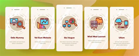 Data Analysis Web Storage Vector Onboarding Mobile App Page Screen 10155512 Vector Art At Vecteezy