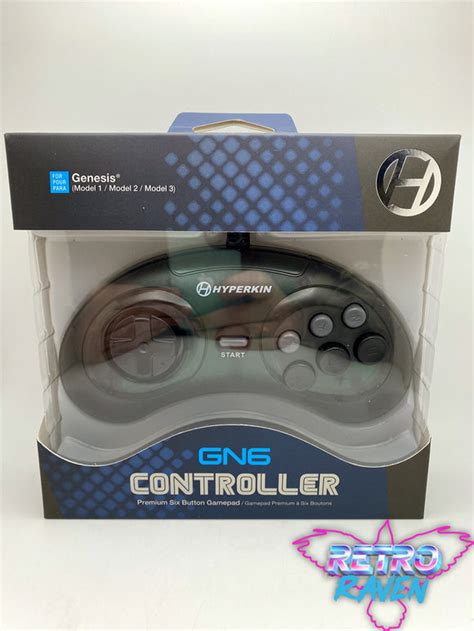 Gn6 Sega Genesis 6 Button Controller Retro Raven Games