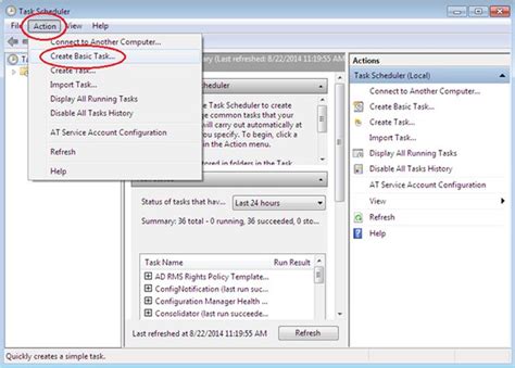 How To Create A Task In Task Scheduler In Windows