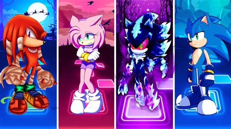 Knuckles Vs Amy Rose Vs Mephiles Sonic Vs Sonic Tiles Hop Youtube