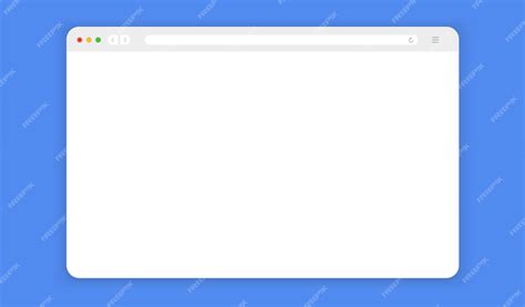Premium Vector Realistic Search Engine Web Browser Window Template