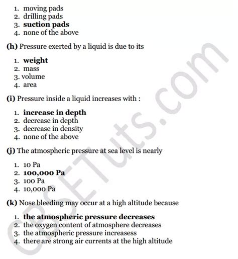 Force And Pressure Physics Books Class 8 Chapter 3 Textbook