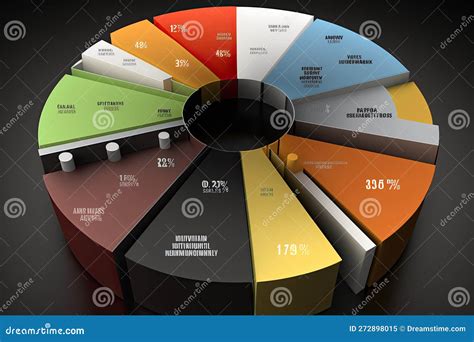 Big Data Analytics Report Infographic With Graph And Chart On Abstract Background Stock