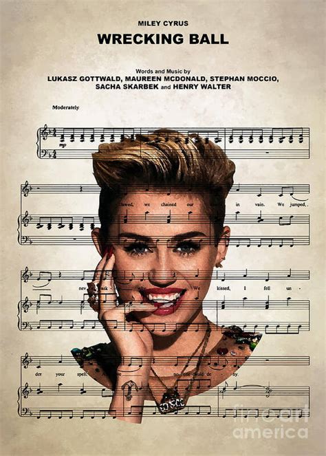 Miley Cyrus Wrecking Ball Headshot