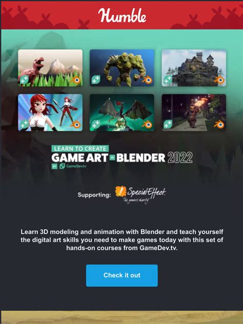 humble bundle learn 3d modeling animation with blender milled