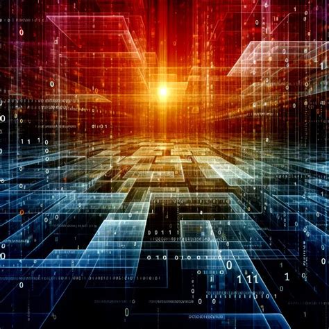 Digital Abstract Technology Background Binary Speed Communications