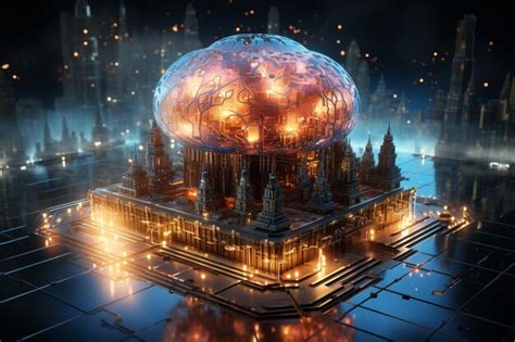 Premium Ai Image Concept Art Of A Human Colorful Brain Exploding With