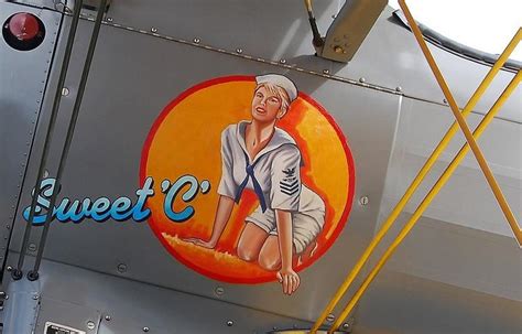 Commission For Custom Pin Up” Girl As Nose Art For A Classic Airplane